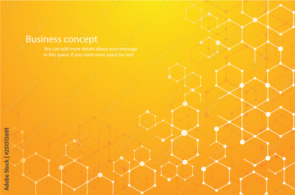 abstract hexagon background and space for write vector eps10 Stock ...
