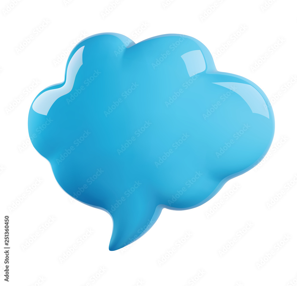 glossy cloud bubble, vector illustration Stock Vector | Adobe Stock