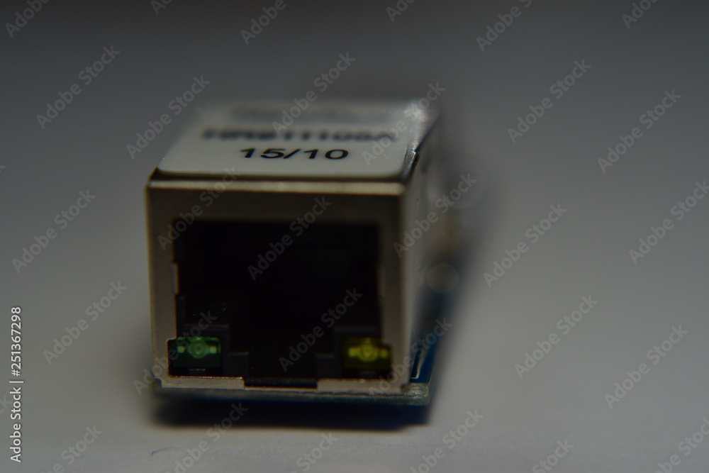 RJ45 module Stock Photo | Adobe Stock