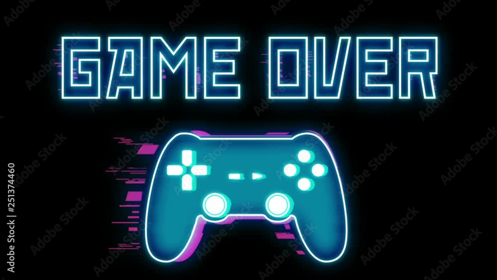 Futuristic game background with animation and glitch effects, the ...