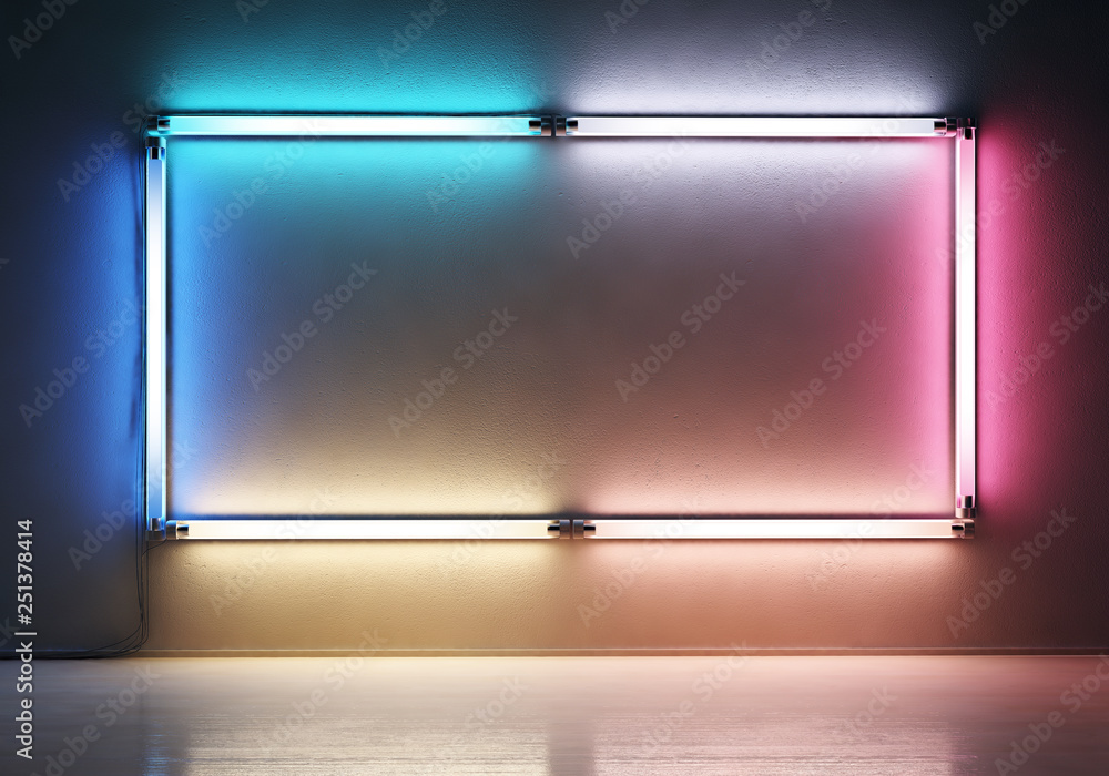 Neon background. Cyberpunk electronic night background concept. Stock ...