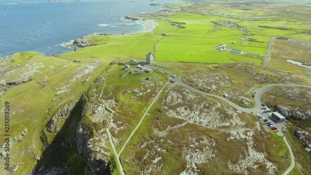 Malin Head & Tower at Banbas Crown Inishowen Co Donegal Ireland Stock ...