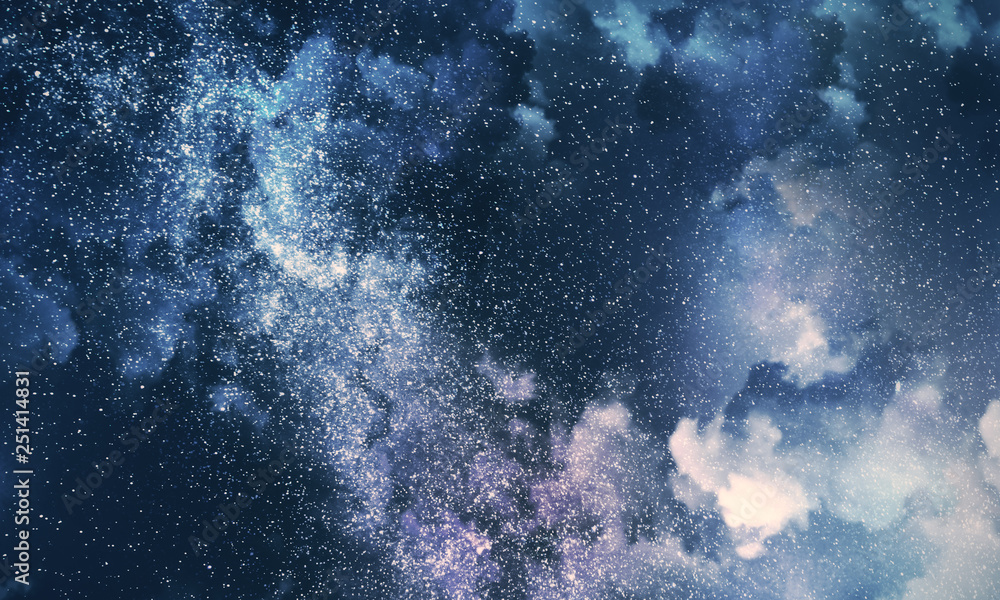 Cloudy night sky background Stock Photo | Adobe Stock
