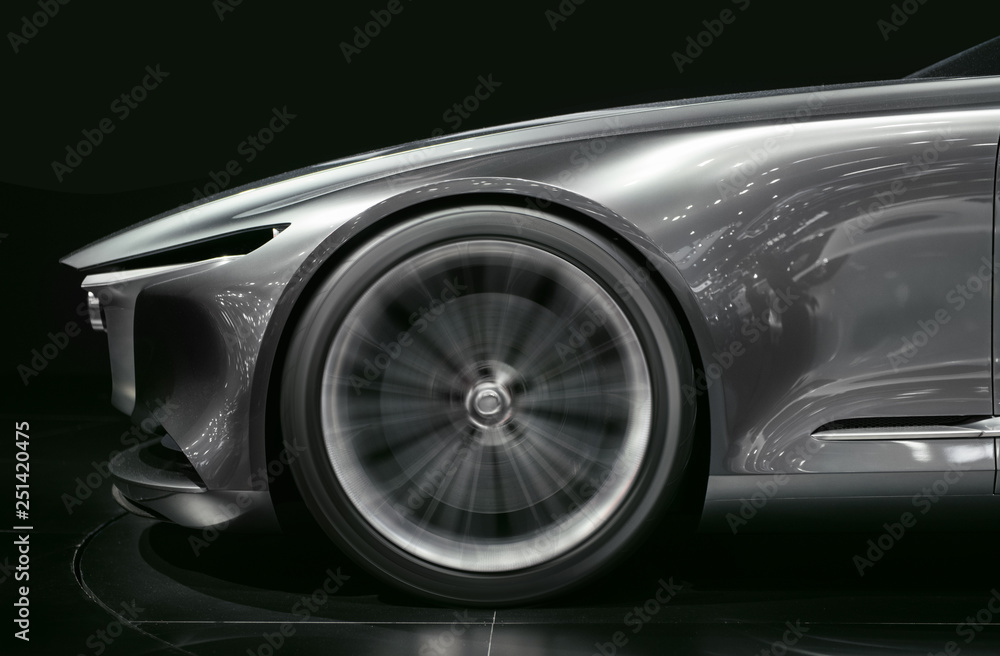 Super car wheel drifting on track Stock Photo | Adobe Stock