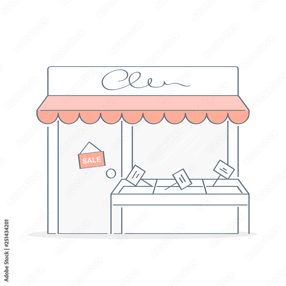 Small Business Storefront Illustration