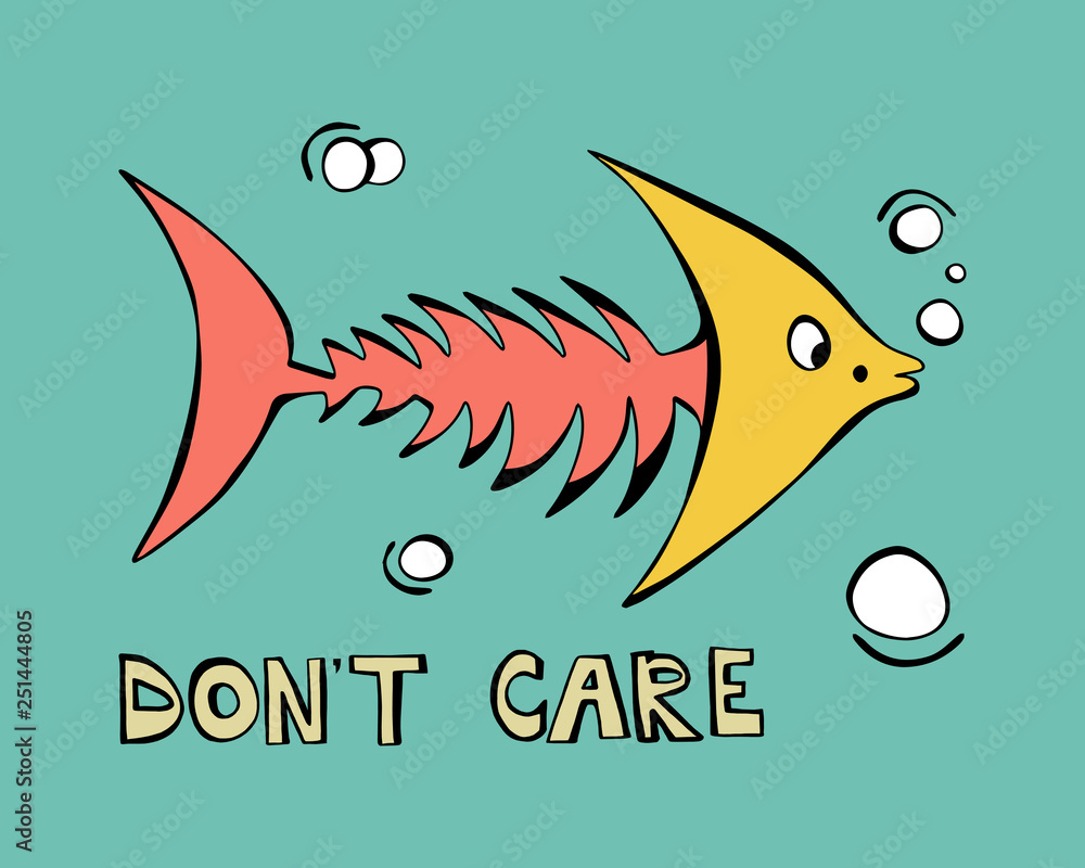 Redfish Skeleton Drawing