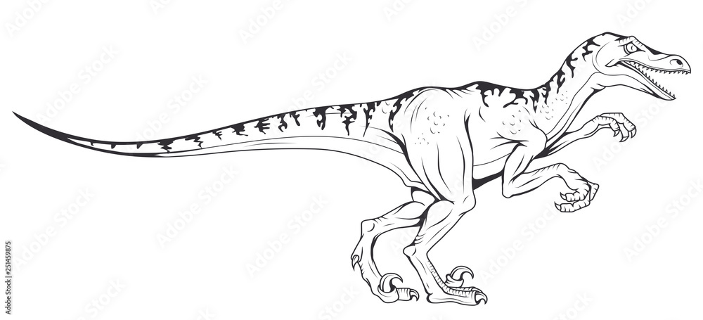 velociraptor vector dinosaur , vector graphic to design Stock Vector ...