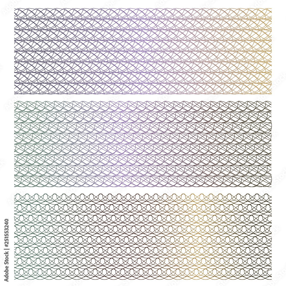 Guilloche seamless background. Digital watermark for Security Papers ...