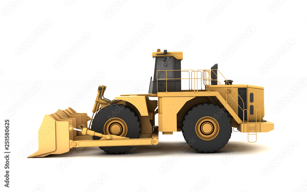 Bulldozer Side View
