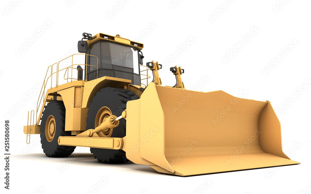 Bulldozer Side View