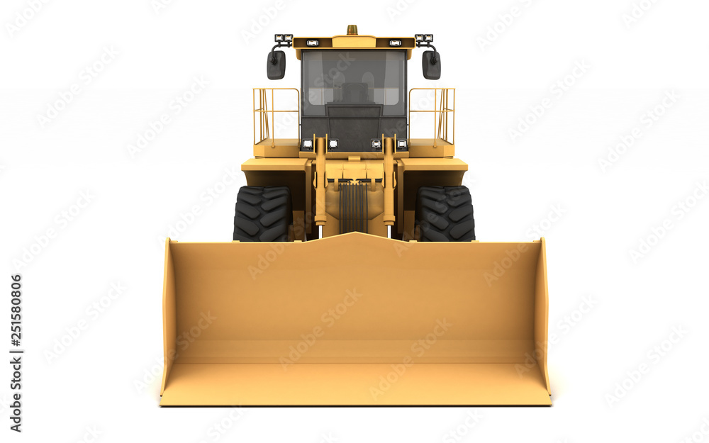 Bulldozer Front View