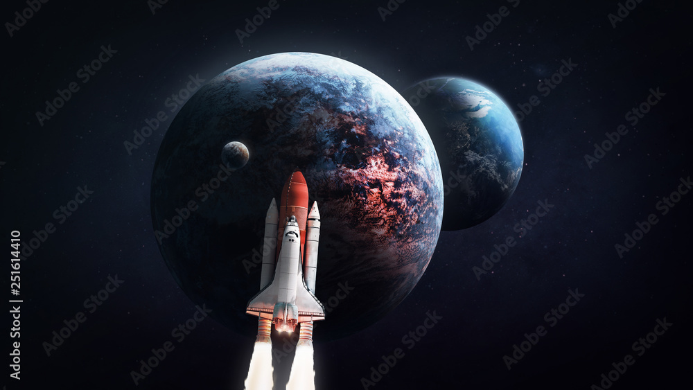 Deep In Space Nasa Rocket