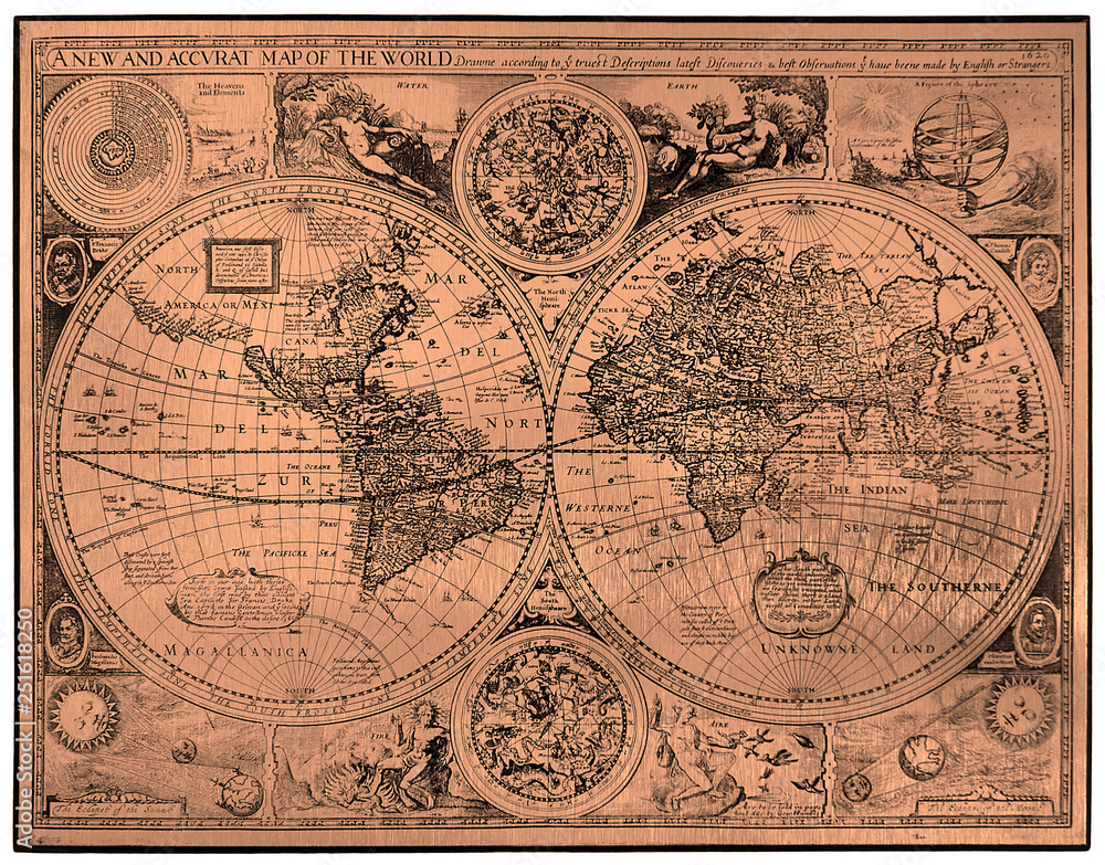 Map of ancient world Stock Photo | Adobe Stock