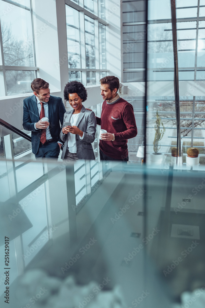 Enjoying office break with the team Stock Photo | Adobe Stock