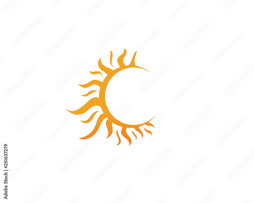 sun logo vector templates Stock Vector | Adobe Stock
