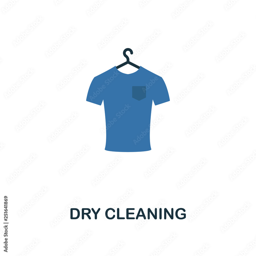 Dry Cleaning icon. Creative two colors design from cleaning icons ...