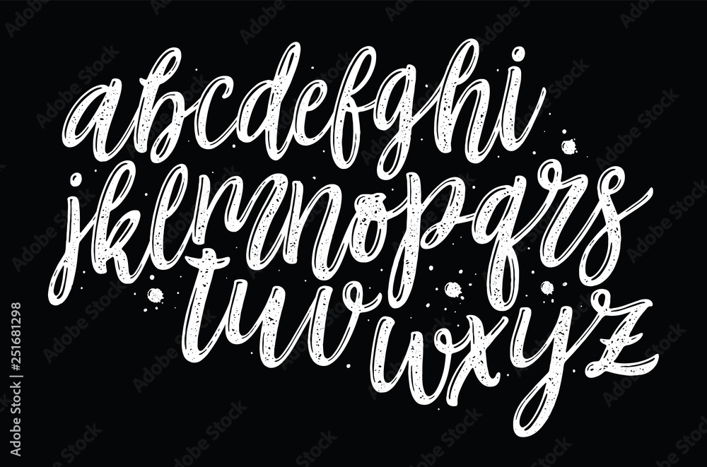 Vector Alphabet. Exclusive Custom Letters. Lettering and Custom ...