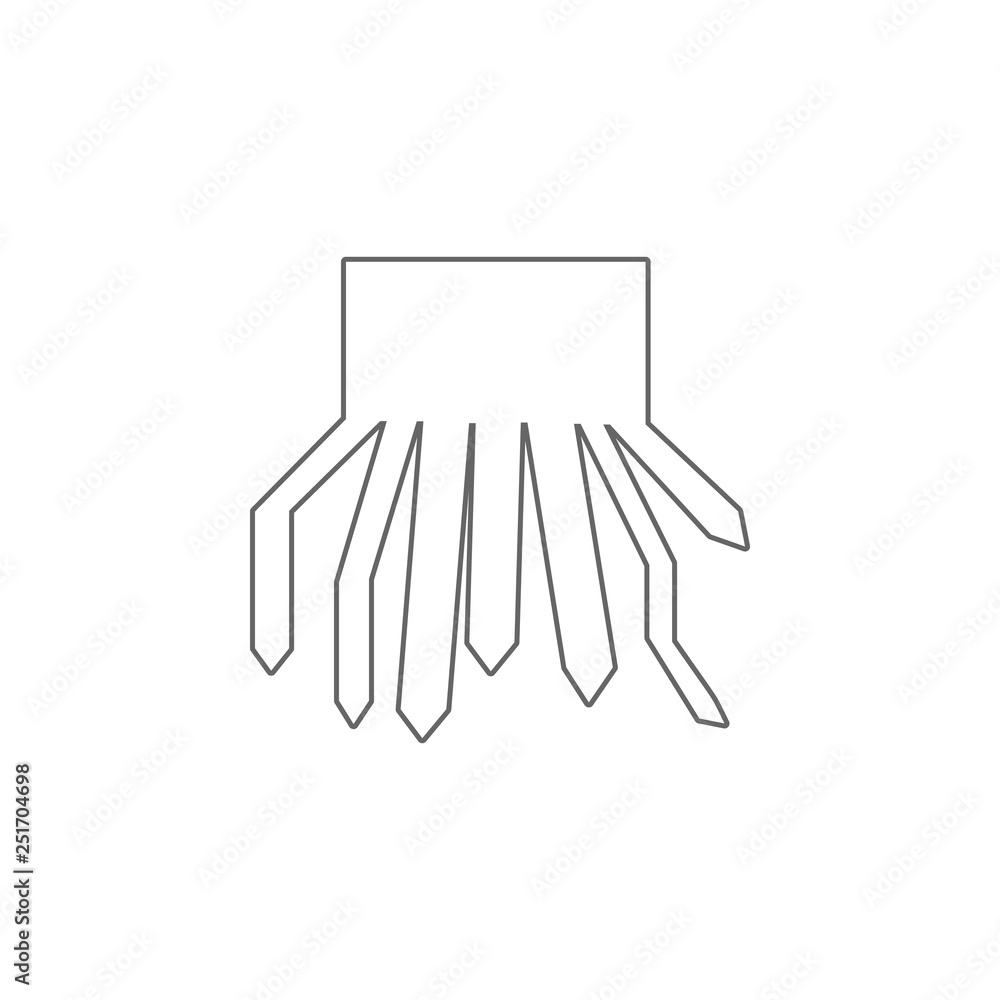 sankey diagram icon. Simple thin line, outline vector of charts and ...