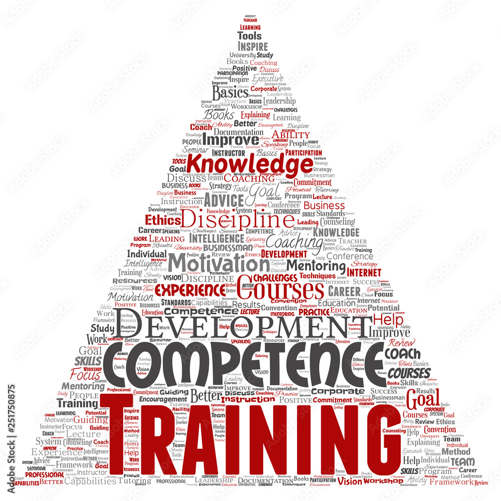 Vector conceptual training, coaching or learning, study triangle arrow ...