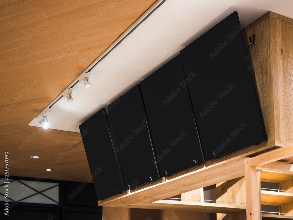 Coffee shop menu Interior cafe restaurant chalkboard panel Stock Photo ...