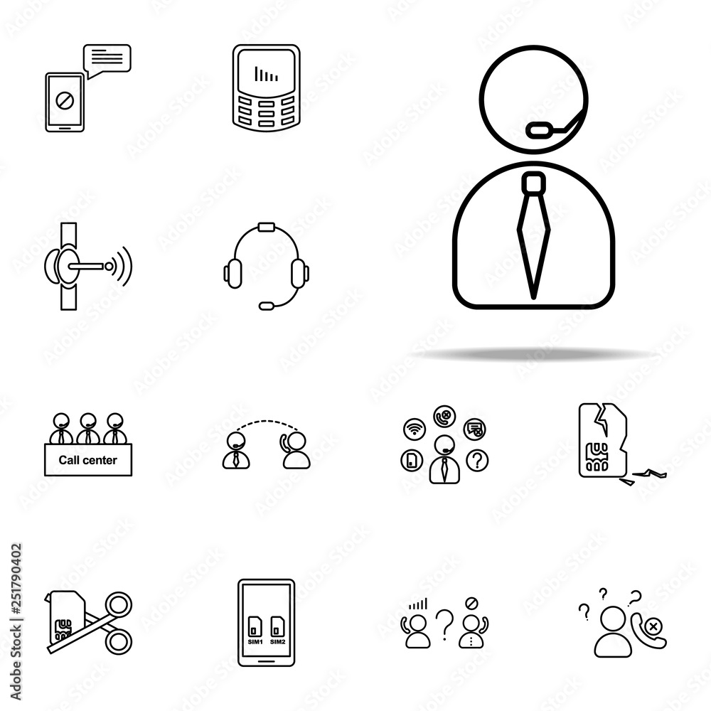 Telecommunications Icon Circle