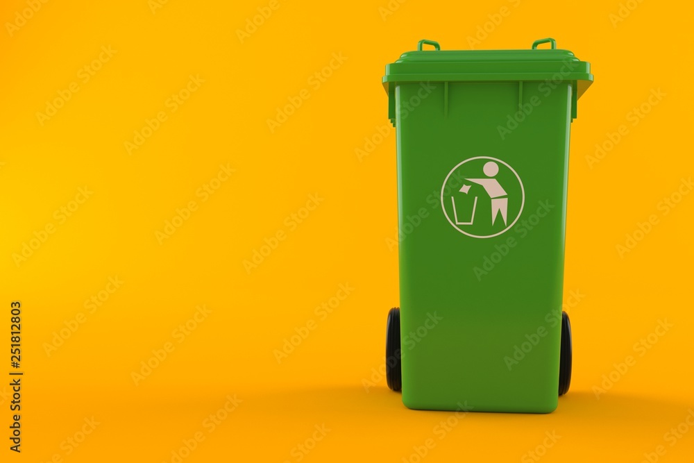 Dustbin Stock Illustration | Adobe Stock