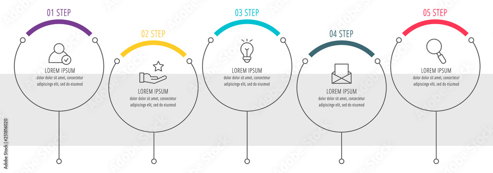 Modern and simple flat vector illustration. Infographic template with ...