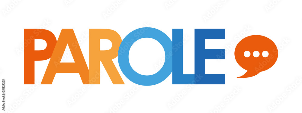 parole text in white background Stock Vector | Adobe Stock