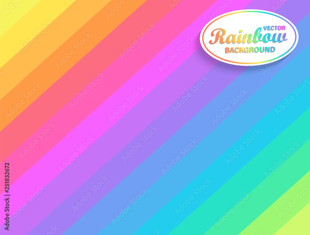 Rainbow diagonal background.Backdrop from Rainbow's rays.Starburst or ...