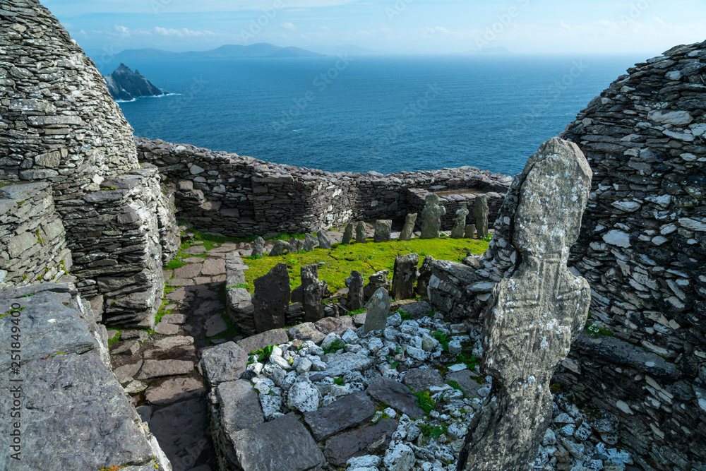 Monastery, Skellig Michael, Skellig Islands World Heritage Site, County ...