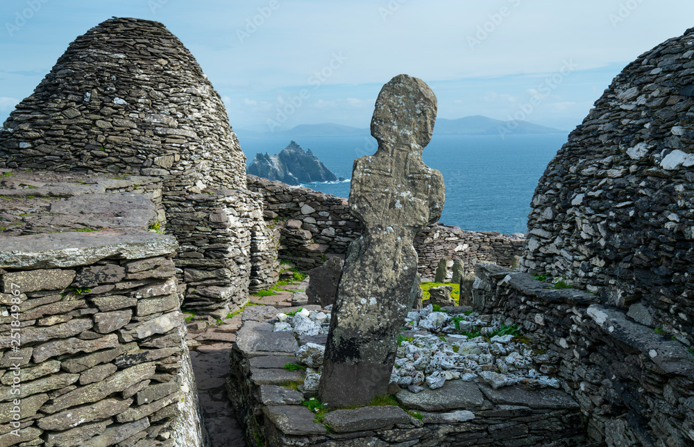 Monastery, Skellig Michael, Skellig Islands World Heritage Site, County ...