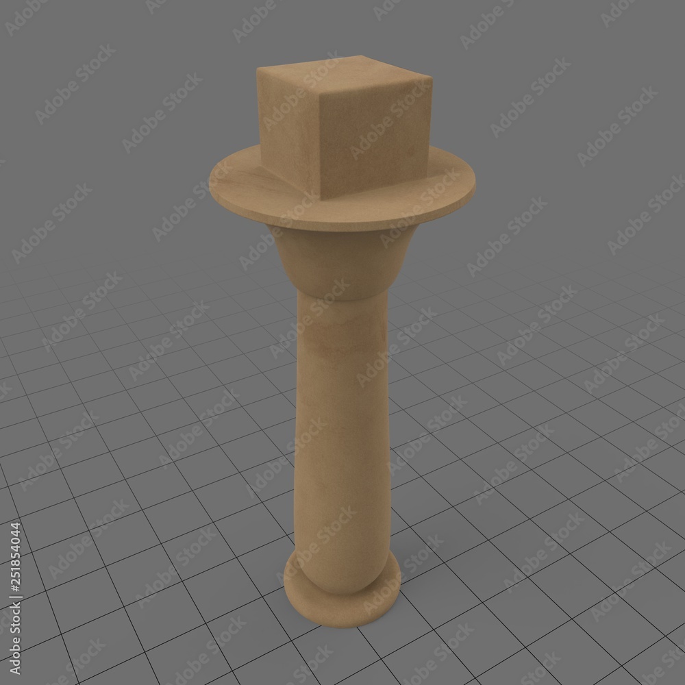 Egyptian papyriform column Stock 3D asset | Adobe Stock