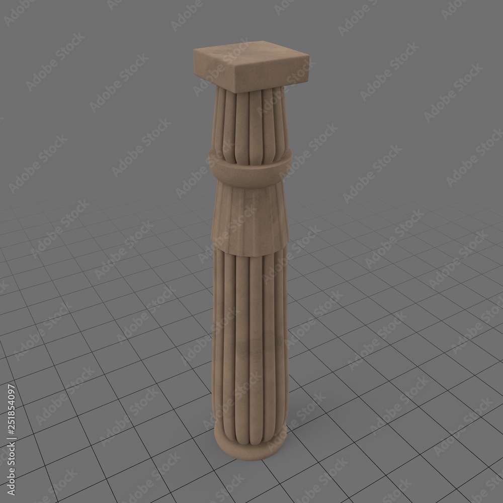 Egyptian lotiform column Stock 3D asset | Adobe Stock