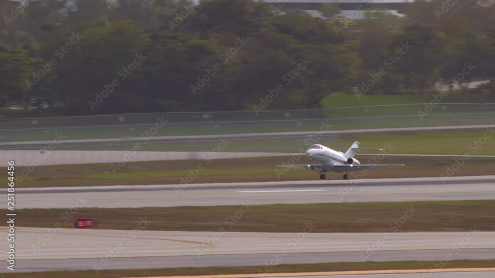 Generic Unmarked Executive VIP Celebrity Business Jet Taking off Into ...