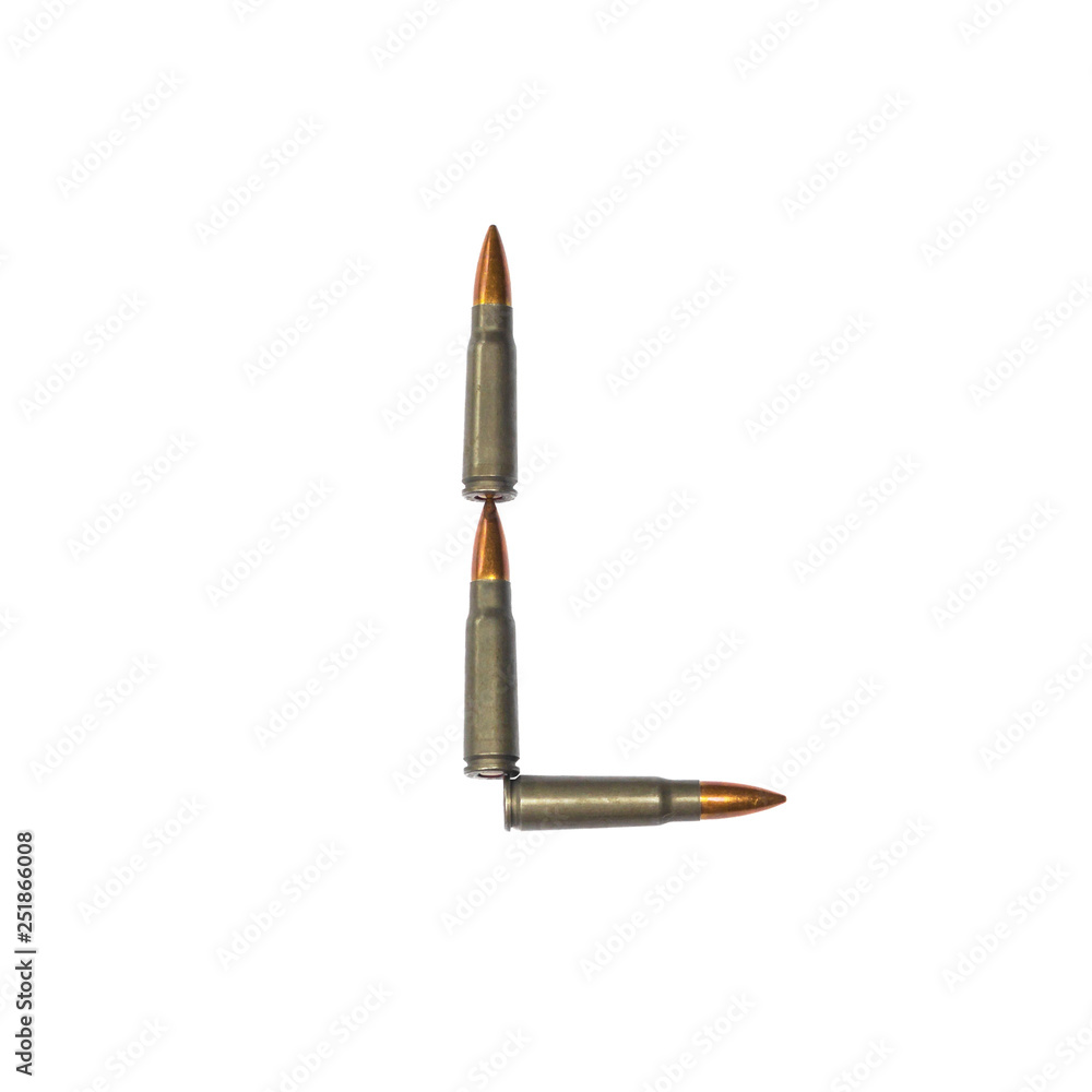 English font composed of bullets. Alphabet collection isolated on white ...