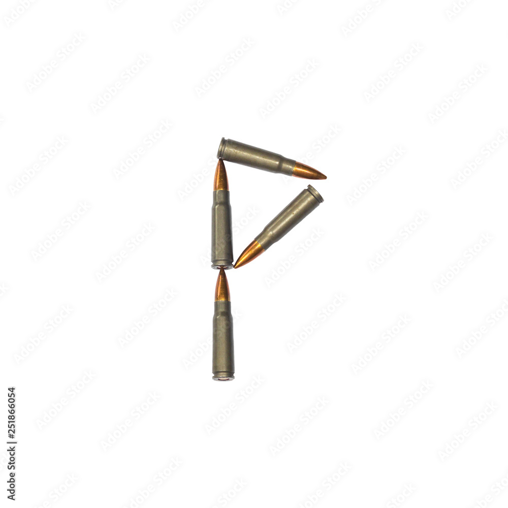 English font composed of bullets. Alphabet collection isolated on white ...