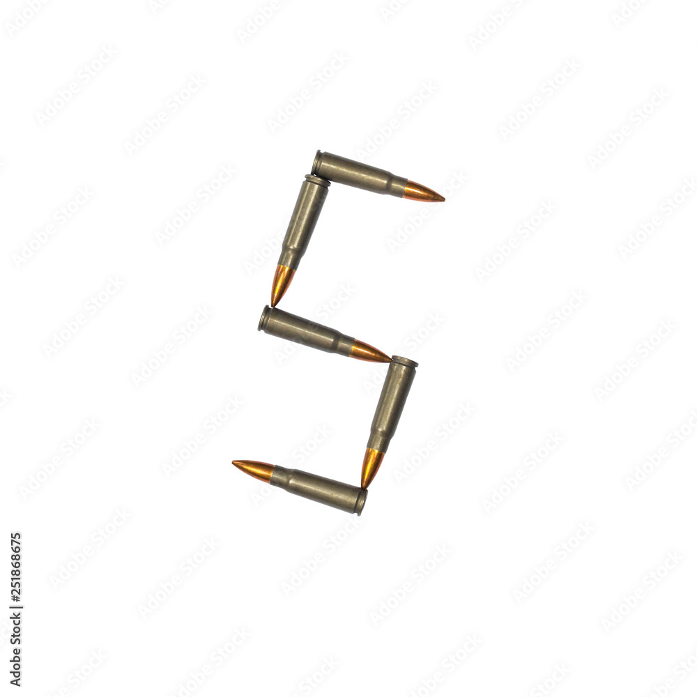 English font composed of bullets. Alphabet collection isolated on white ...