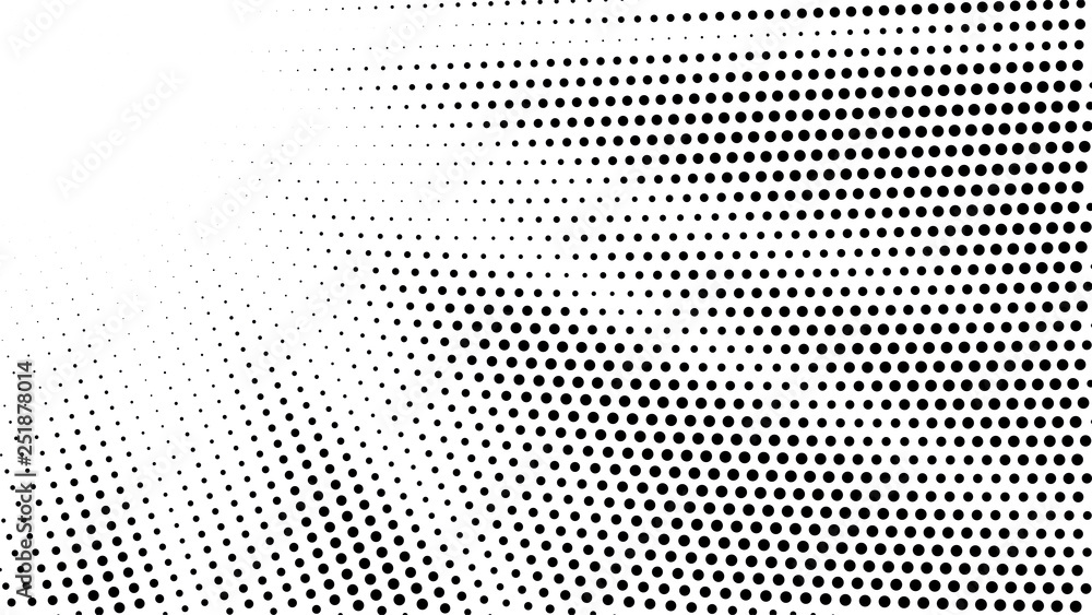 Halftone gradient sun rays pattern. Abstract halftone vector dots background. Summer dots ...