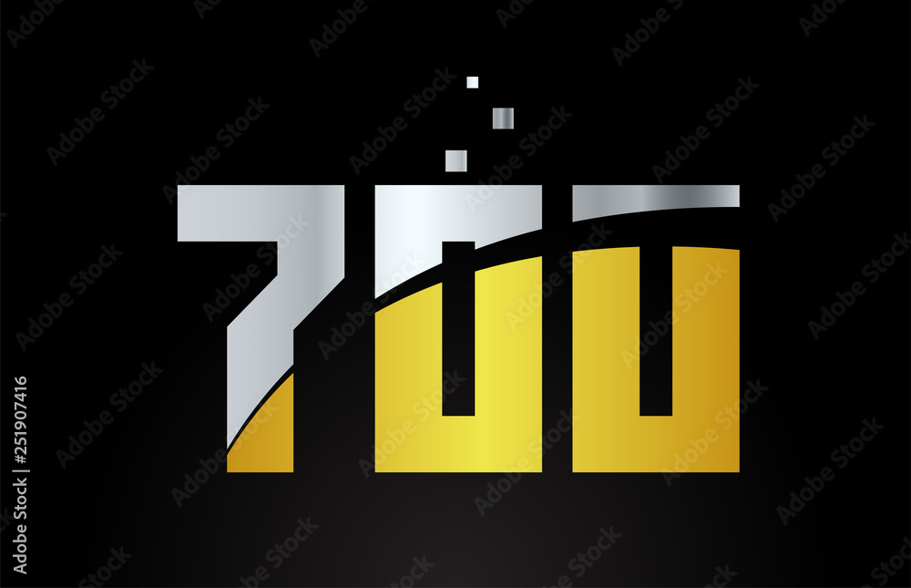 gold golden silver metallic color number 700 for logo icon design Stock ...