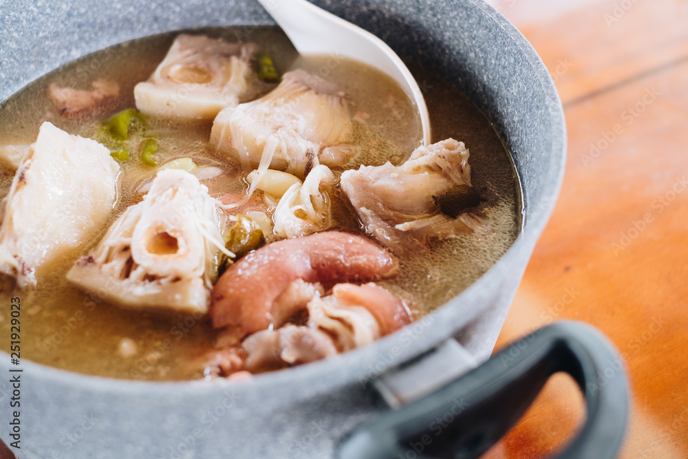 Pork in sour broth or pork in tamarind soup or known as Sinigang na ...