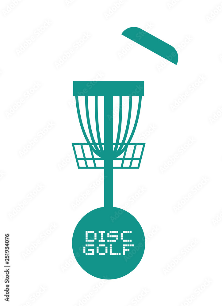 Disc golf sport symbol Stock Vector | Adobe Stock