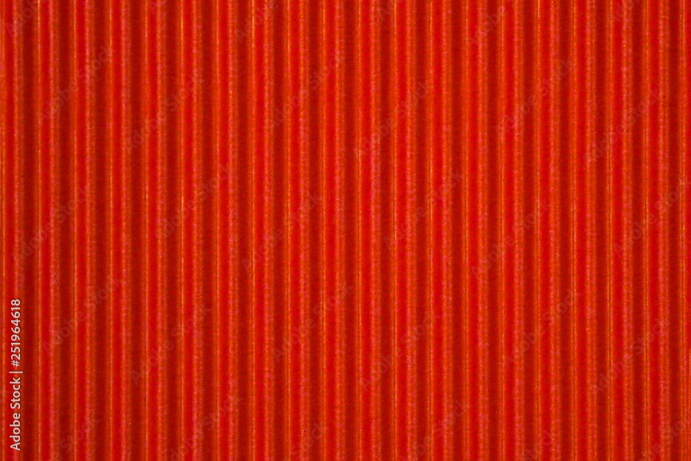 Red corrugated paper texture, use for background. vivid colour with ...