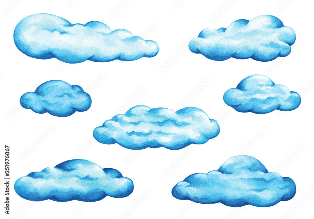 Blue Clouds Clip Art