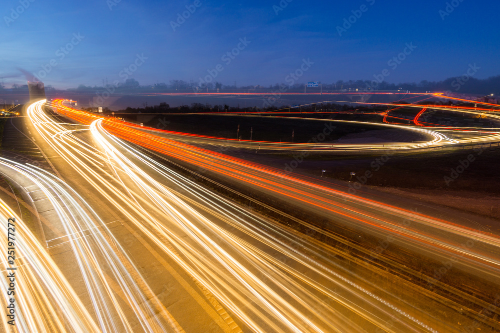 Autobahnkreuz - Autobahnauffahrt Stock Photo | Adobe Stock