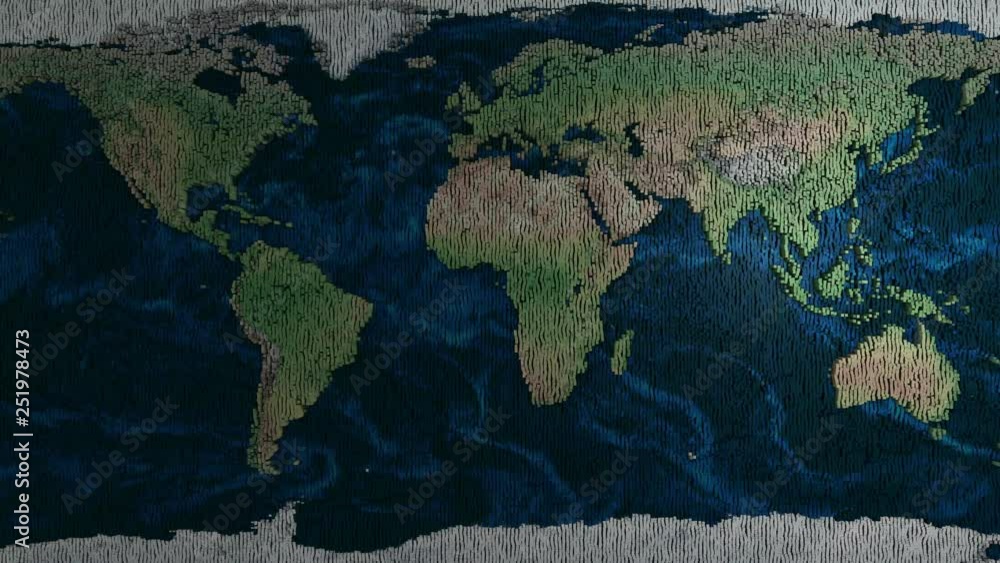 Stylized World Map is a fascinating motion graphics, which shows a ...