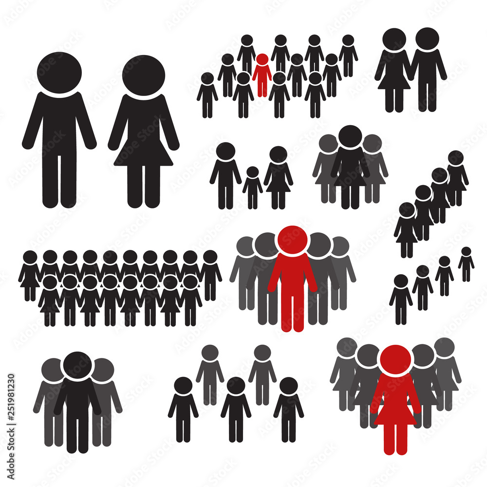 Black people Icon work group Team Vector Stock Vector | Adobe Stock