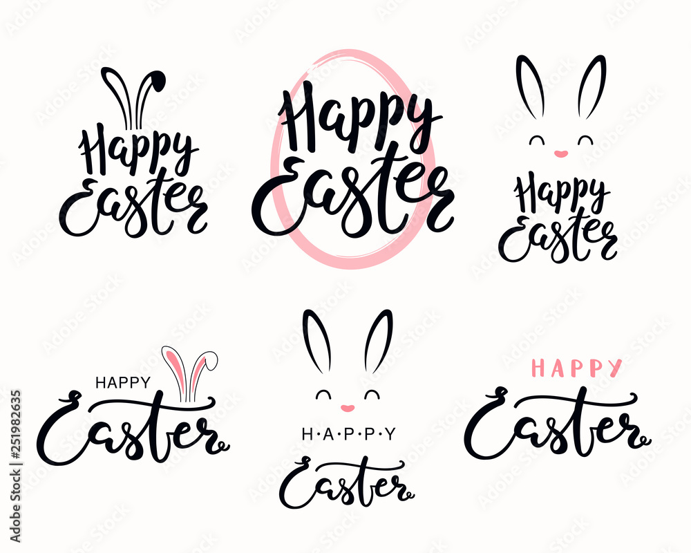 Happy Easter Outline