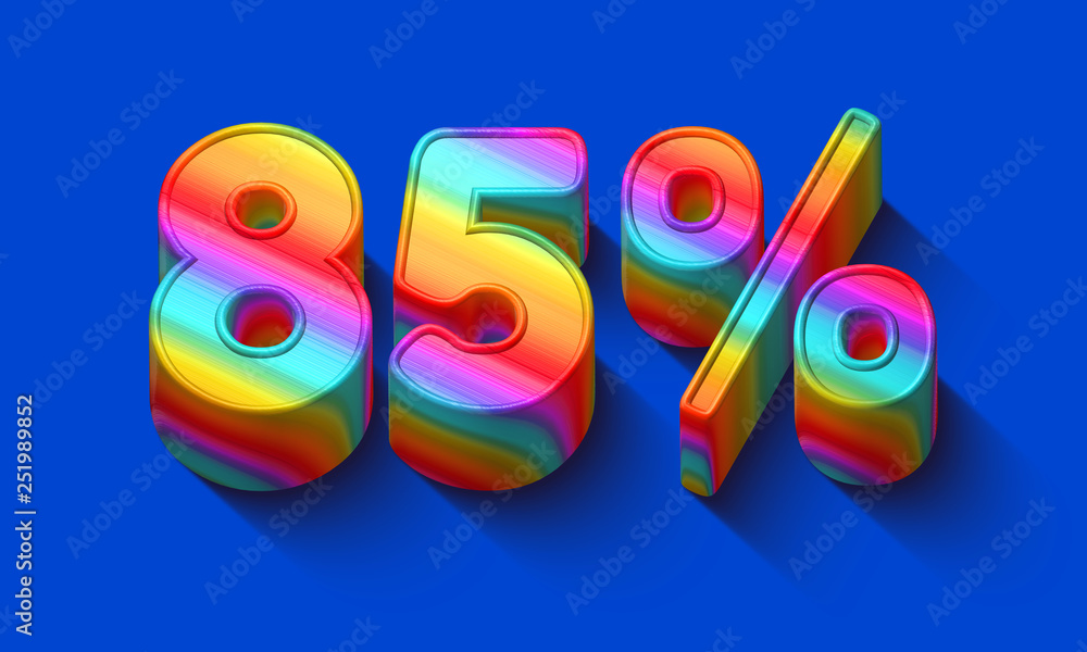 85 percent sale discount with Dazzling rainbows number and ...