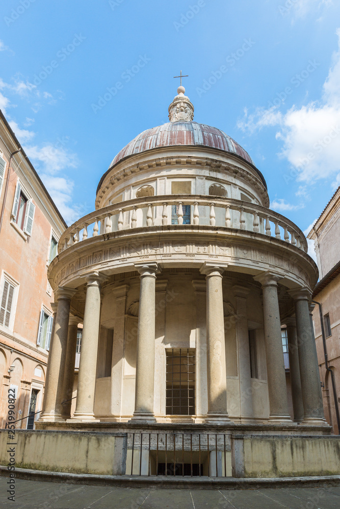 Tempietto built by Donato Bramante in Rome, Italy Stock Photo | Adobe Stock