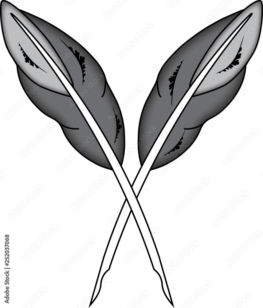 Masonic symbol of Secretary for Blue Lodge Freemasonry Stock Photo ...